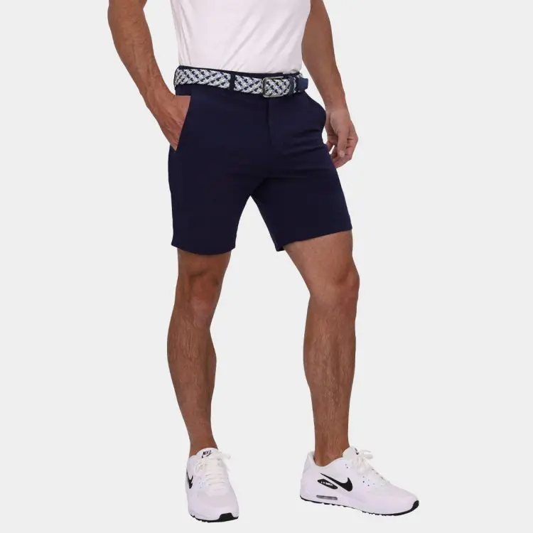 Men's 7" Golf Shorts in Navy Blue: Avalon Performance Golf Shorts