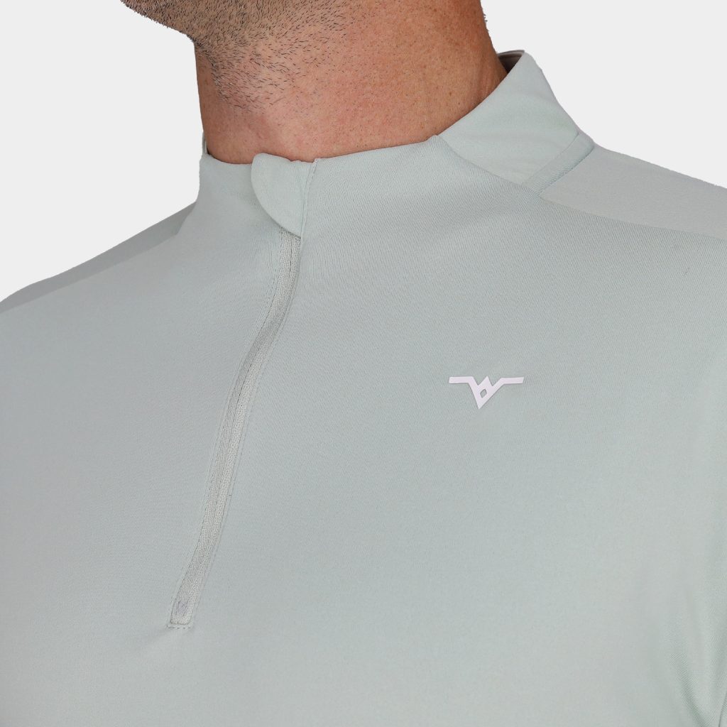 Tour Lite Golf Quarter Zip: Seafoam | Avalon Luxury Golf Apparel