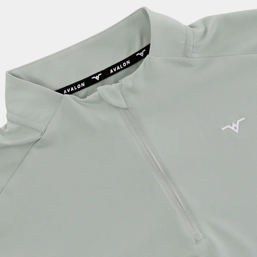 Tour Lite Golf Quarter Zip: Seafoam | Avalon Luxury Golf Apparel