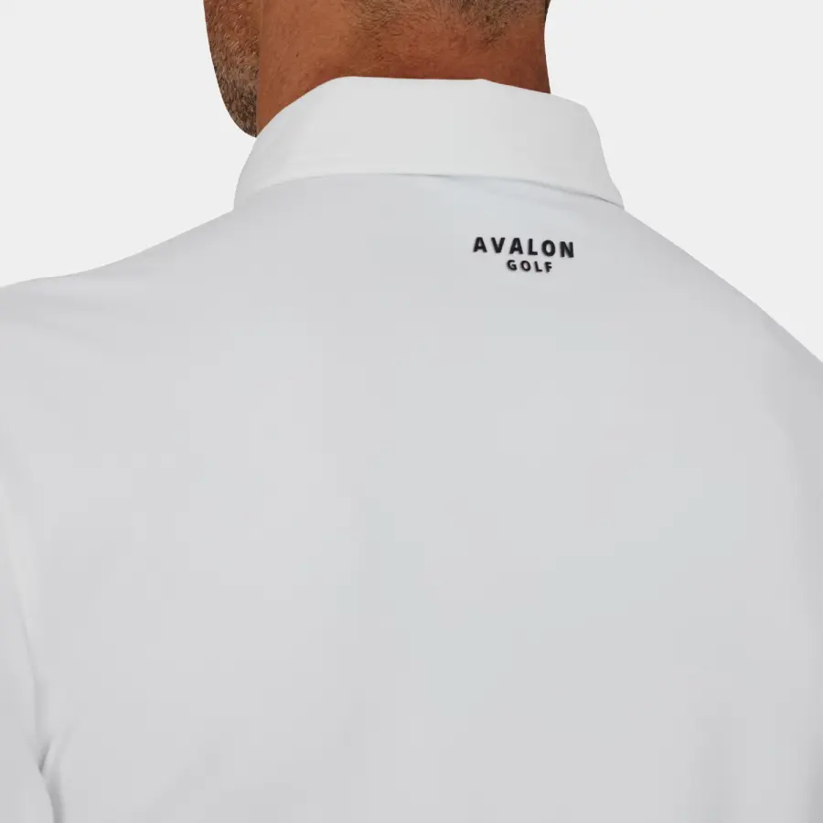 Avalon Performance Golf Polo - White | Modern Fit + Luxury Fabric