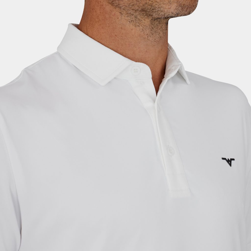 Avalon Performance Golf Polo - White | Modern Fit + Luxury Fabric