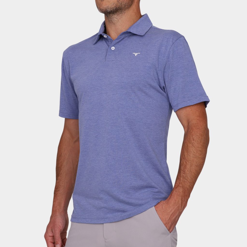 Avalon Players Mens Golf Polo in Blue | Modern Luxury Apparel