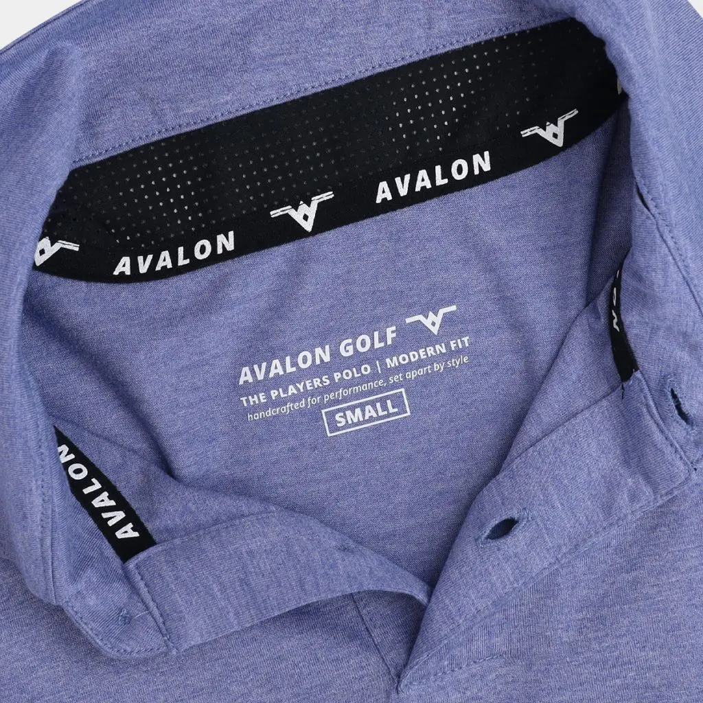 Avalon Players Mens Golf Polo in Blue | Modern Luxury Apparel