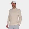 Men's Golf Crewneck: Tan | Avalon Modern Luxury Golf Apparel