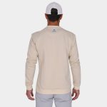 Men's Golf Crewneck: Tan | Avalon Modern Luxury Golf Apparel