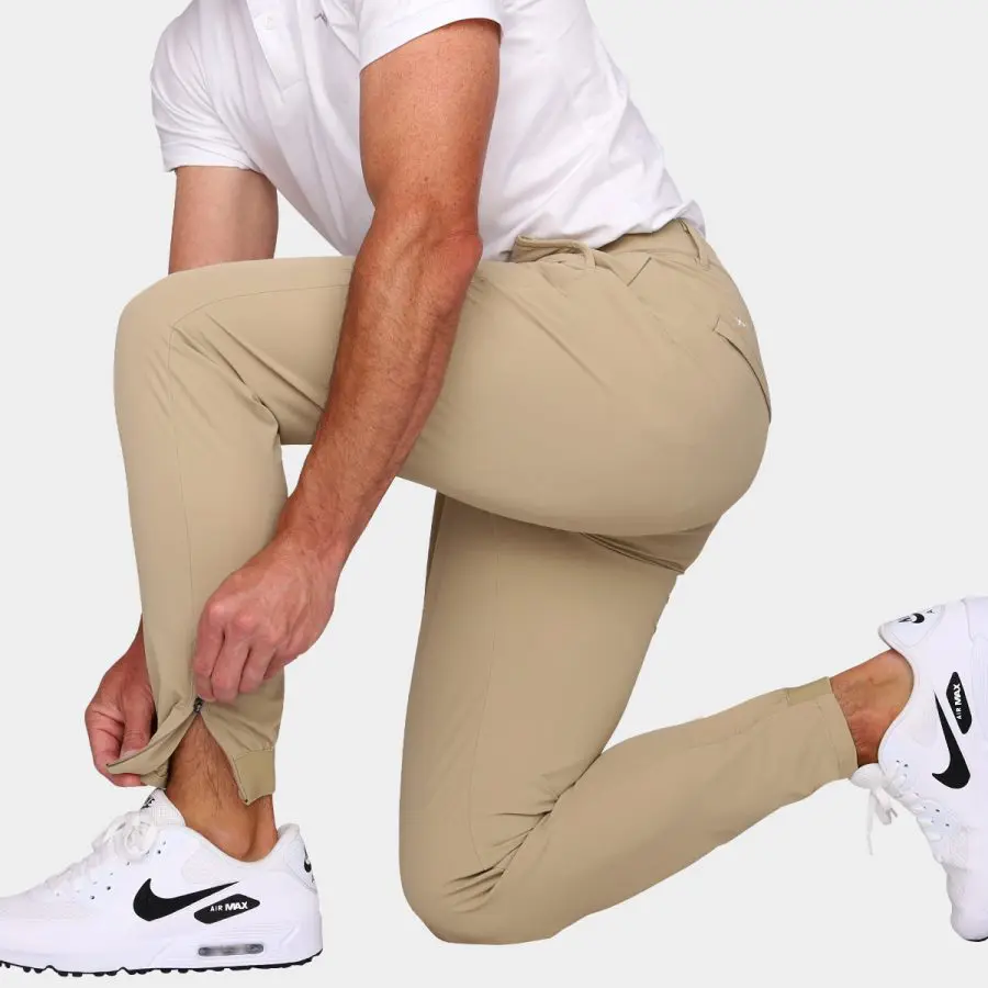 Shop Tour Golf Jogger Pants Khaki | Shop Avalon Men's Golf Pants