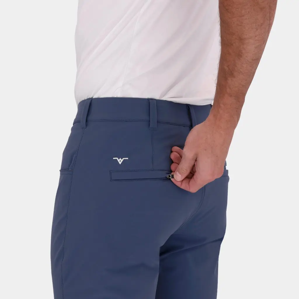 Shop Avalon Tour Mens Slim Fit Golf Pants: Graphite Blue