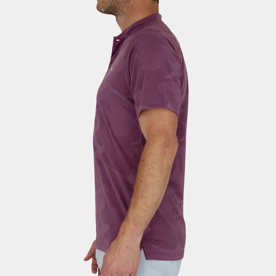 The Tour Blade Collar Golf Polo: Burgundy | Avalon Golf Polos