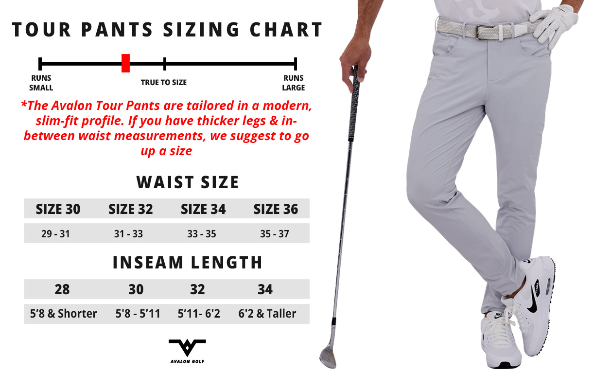 Men's Golf Pants | Avalon Tour Golf Pants (Slim-Fit)