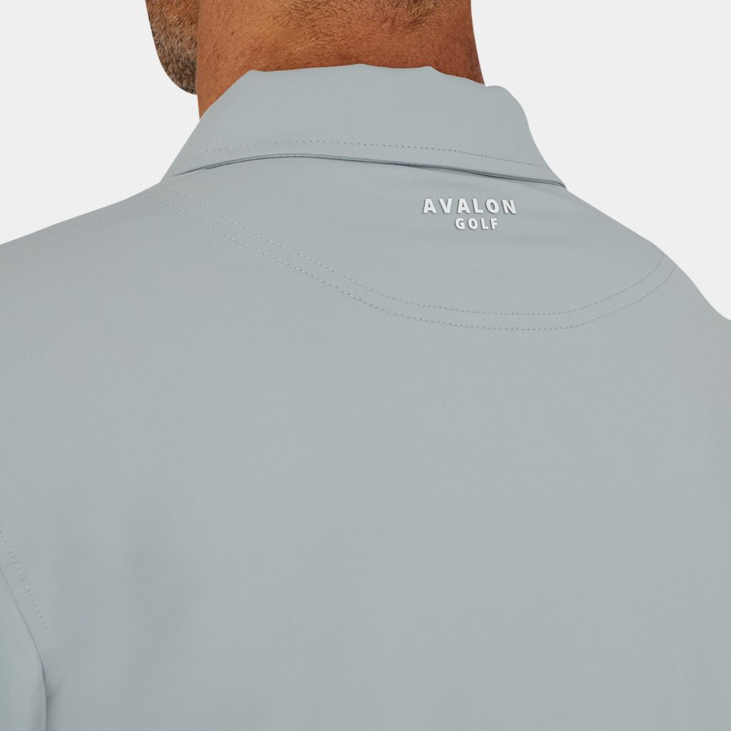 Mens Long Sleeve Golf Polo: Olive | Avalon Luxury Golf Apparel