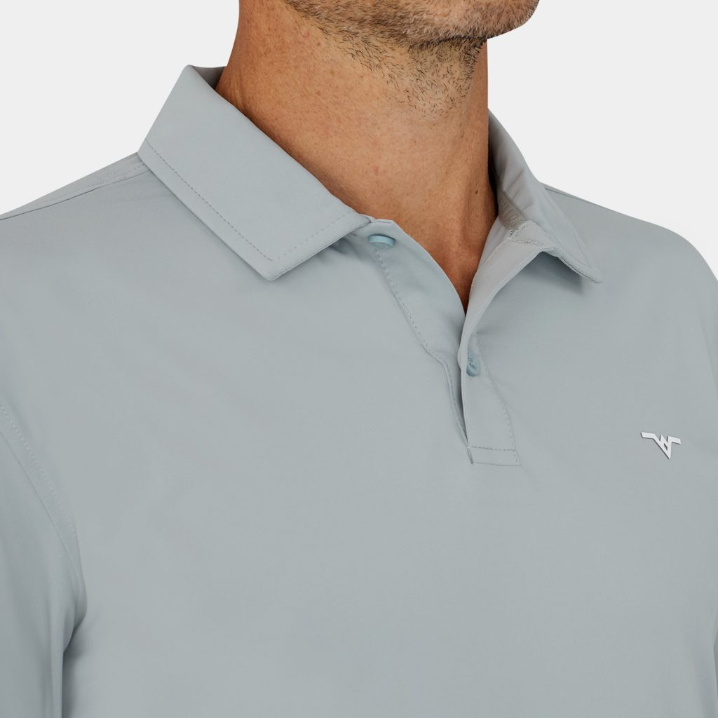 Mens Long Sleeve Golf Polo: Olive | Avalon Luxury Golf Apparel