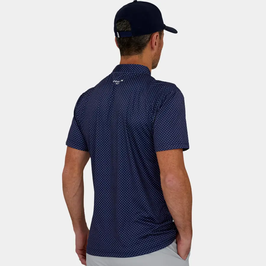 Performance Blade Golf Polo: Navy Sky | Avalon Golf Apparel