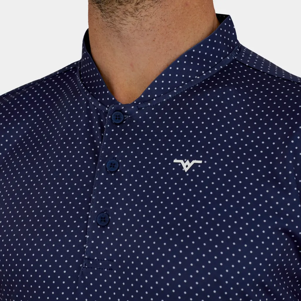 Performance Blade Golf Polo: Navy Sky | Avalon Golf Apparel