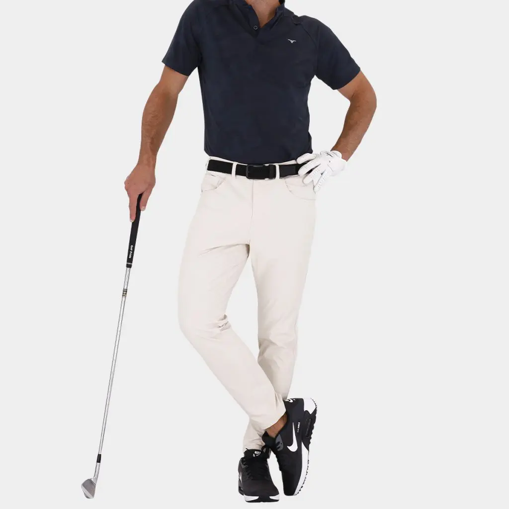 Avalon Tour Golf Pants: Ivory | Tailored, Men's Slim-Fit Golf Pants