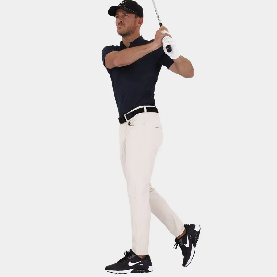 Avalon Tour Golf Pants: Ivory | Tailored, Men's Slim-Fit Golf Pants