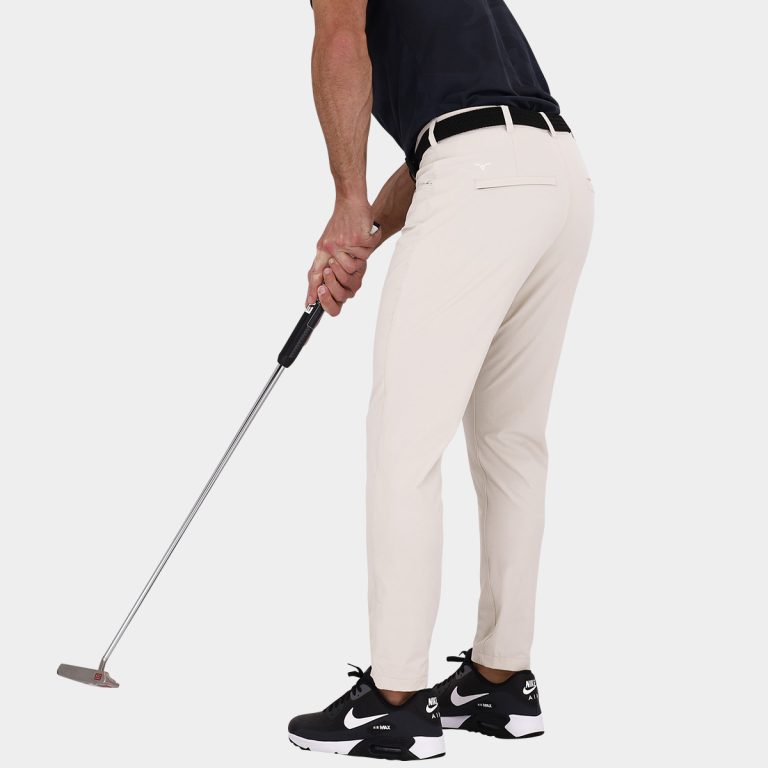 Avalon Tour Golf Pants: Ivory | Tailored, Men's Slim-Fit Golf Pants