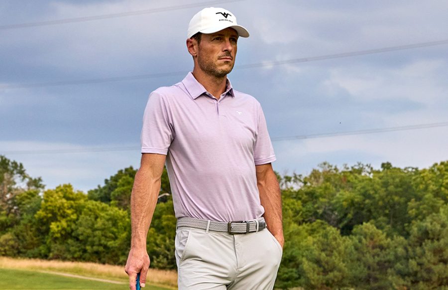 Red Golf Polo Shirt in Red | Avalon Golf Players Polo