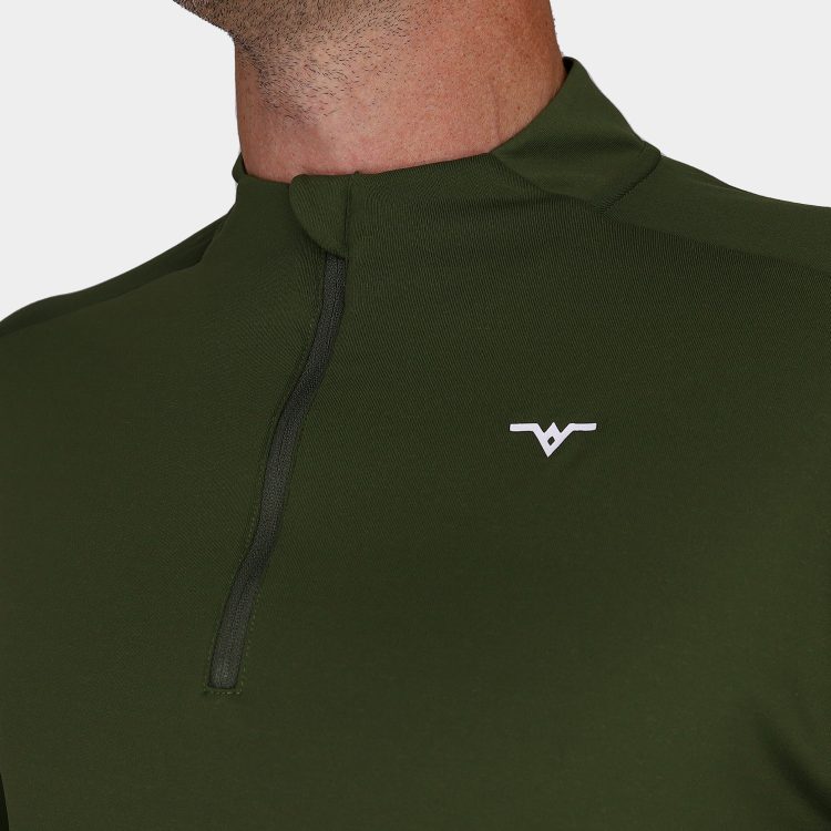 Tour Lite Mens Golf 1/4 Zip: Hunter Green | Avalon Golf Apparel