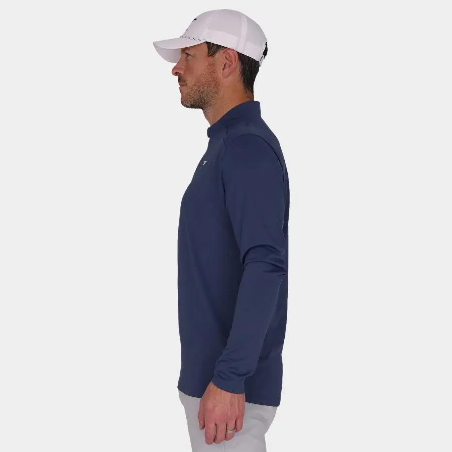 Shop Tour Lite Golf Quarter Zip: Graphite Blue | Avalon Golf