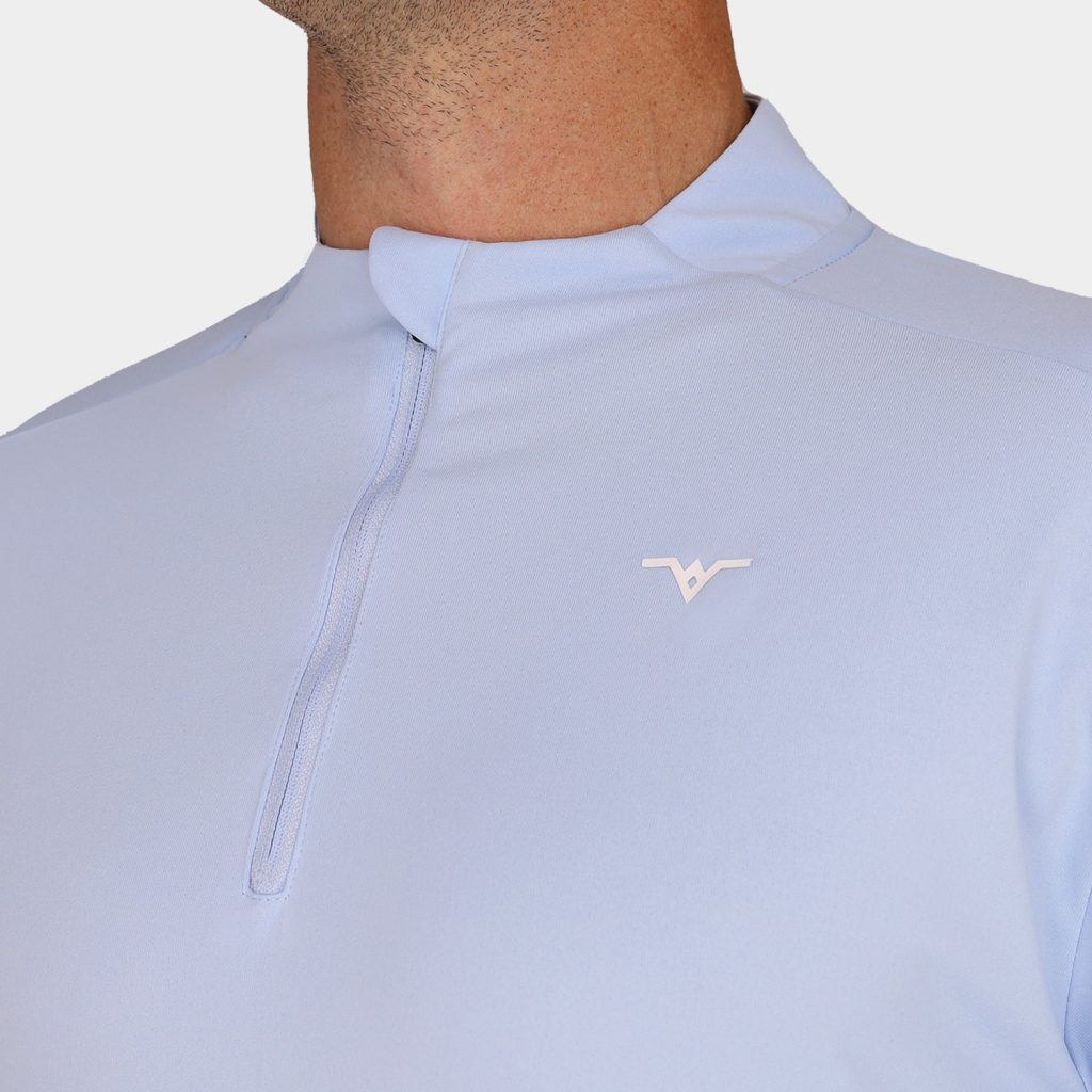 Tour Lite Golf 1/4 Zip: Sky Blue | Avalon Luxury Mens Golf Apparel