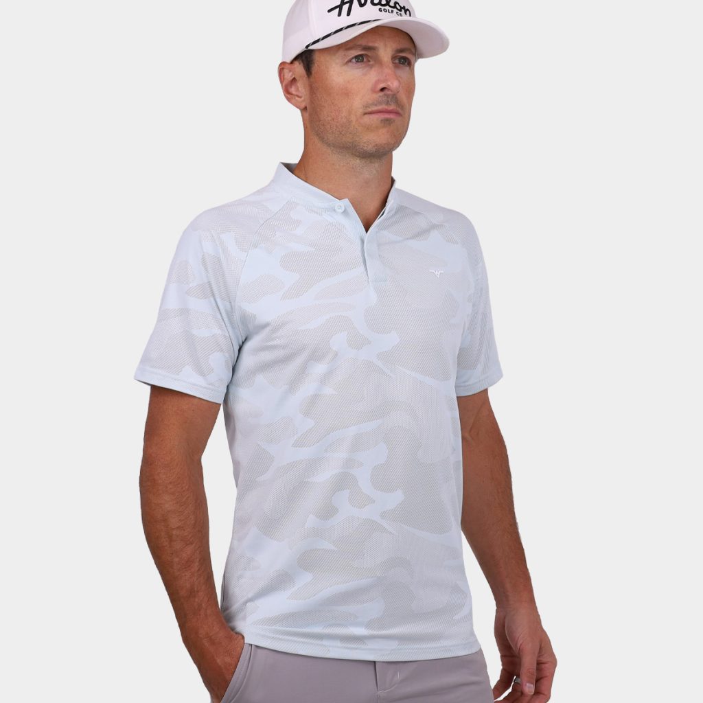 The Tour Blade Golf Polo: Sky Blue | Mens Golf Shirts