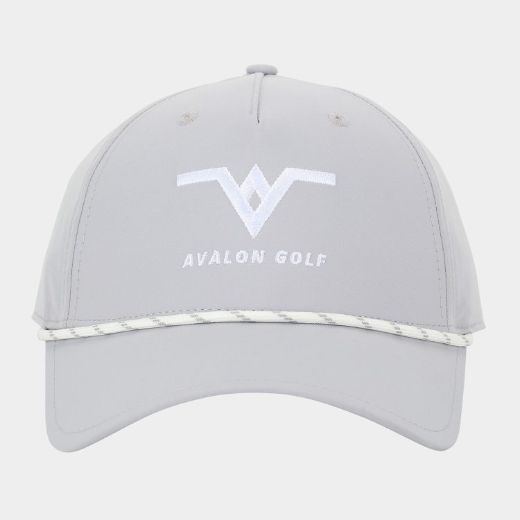 Tour Lite Rope Golf Hat: Gray | Avalon Performance Golf Headwear