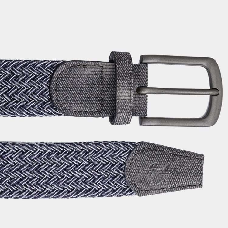 The Players Golf Belt in Striped Navy | Avalon Luxury Golf Belts