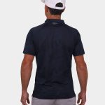Mens Blade Collar Golf Polo in Charcoal | Avalon Tour Blade Polo