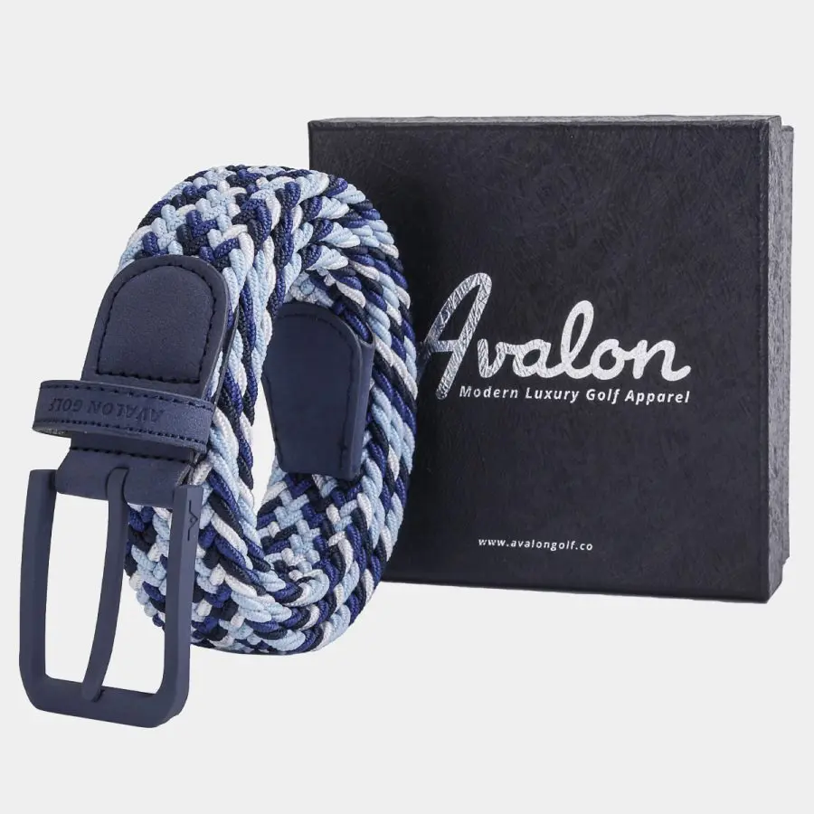 Avalon Players Belt in Blue Multi-Colored | Shop Mens Golf Belts