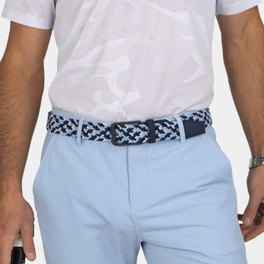 Avalon Players Belt in Blue Multi-Colored | Shop Mens Golf Belts