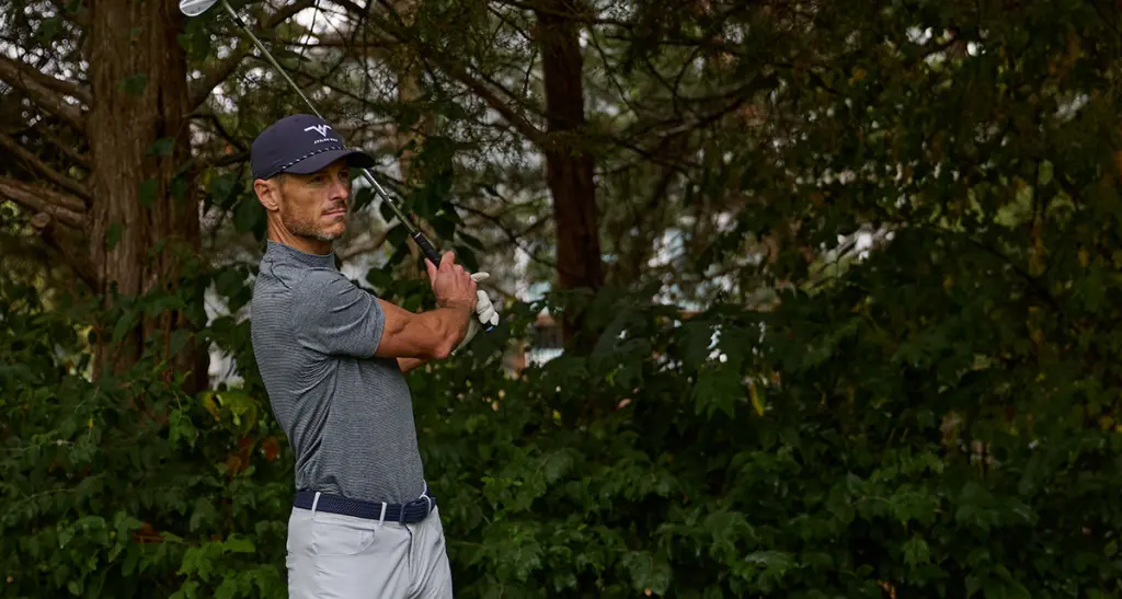 Shop Mens Mock Neck Golf Shirt: Navy Blue | Avalon Golf Apparel