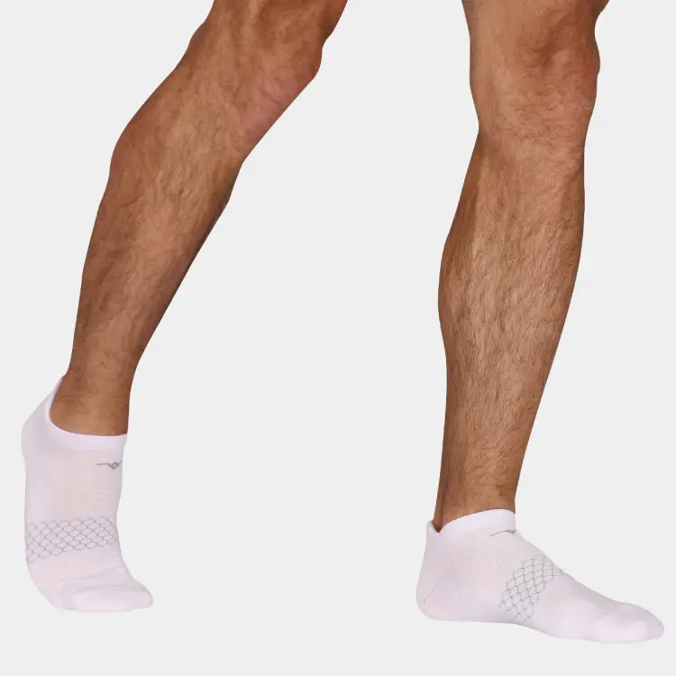 Shop Men's White No Show Golf Socks | Avalon Golf Co