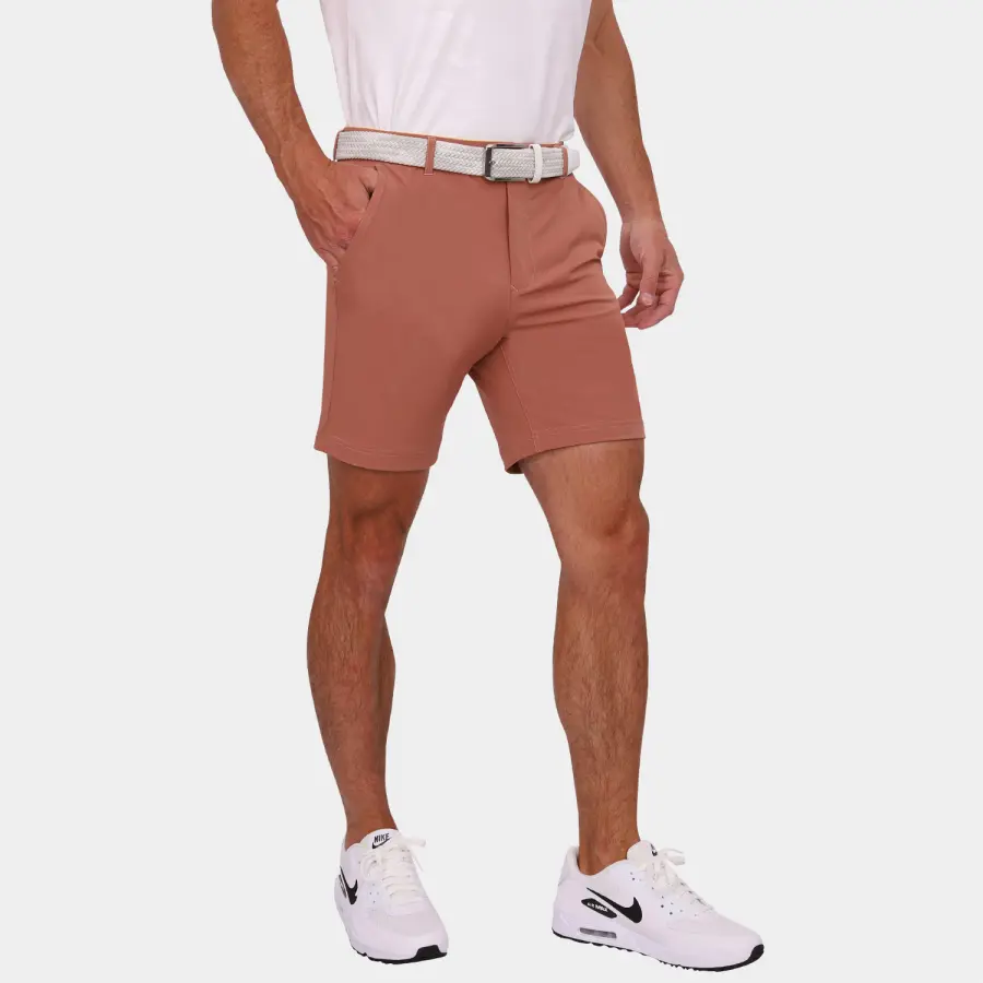 Performance 7-Inch Golf Shorts in Copper | Avalon Golf Apparel