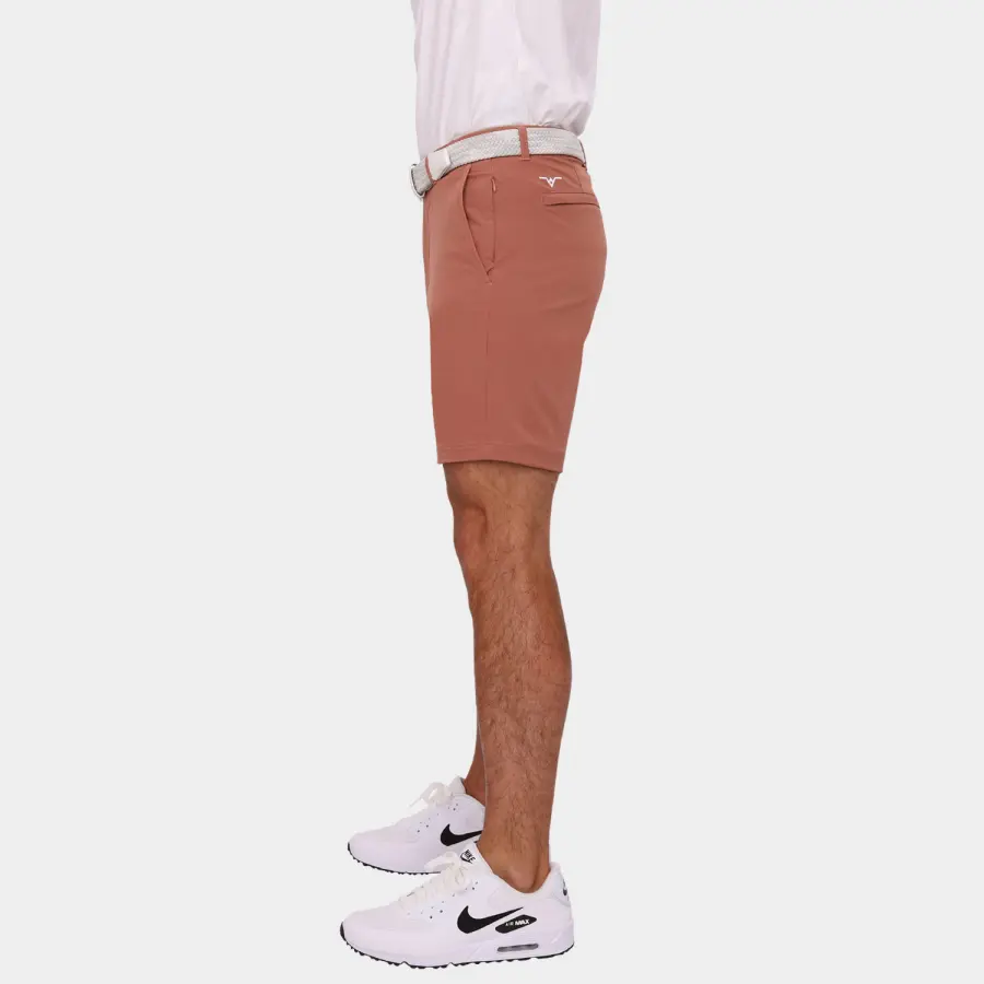Performance 7-Inch Golf Shorts in Copper | Avalon Golf Apparel