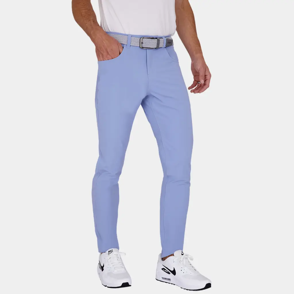 Slim-Fit Golf Pants: Slate Blue | Welcome to a Better Golf Pant