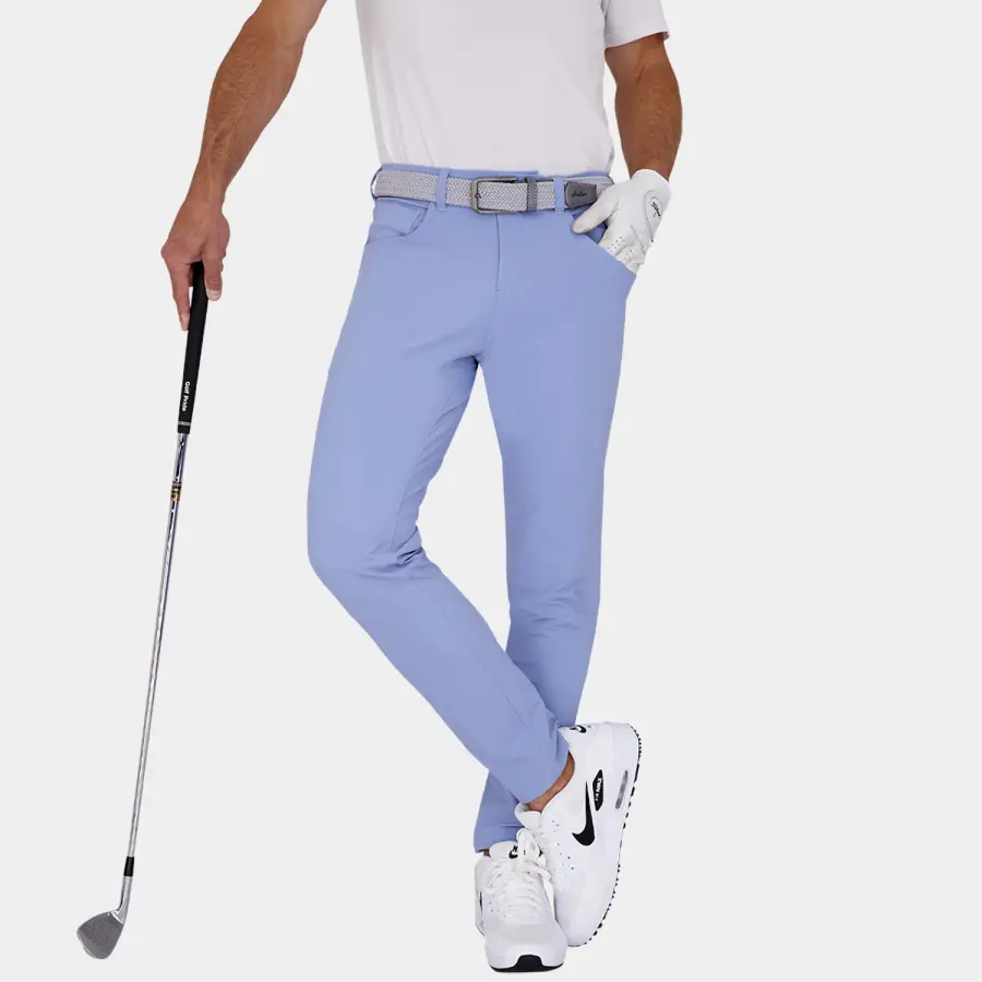 Slim-Fit Golf Pants: Slate Blue | Welcome to a Better Golf Pant