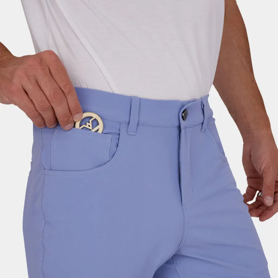 Slim-Fit Golf Pants: Slate Blue | Welcome to a Better Golf Pant