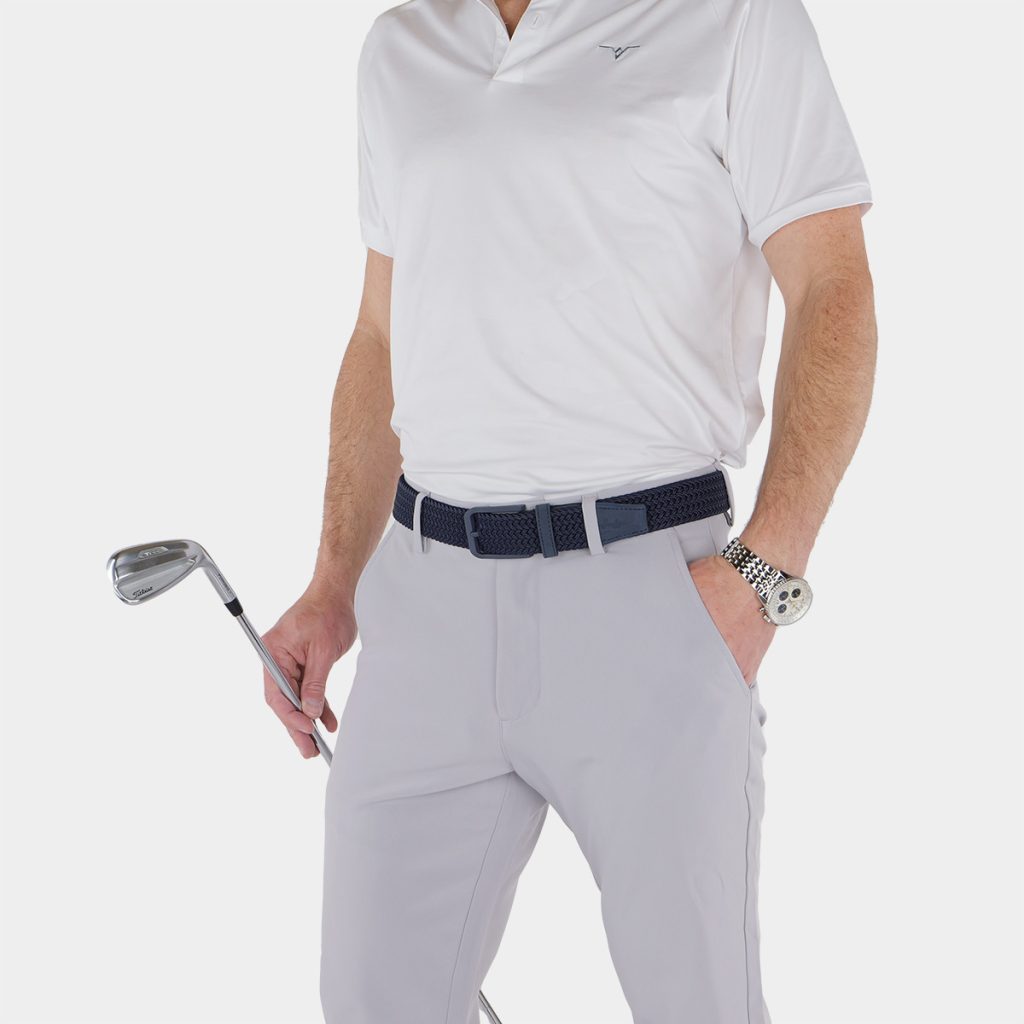 Stretch Web Golf Belt in Navy Blue | Shop Avalon Men's Golf Belts
