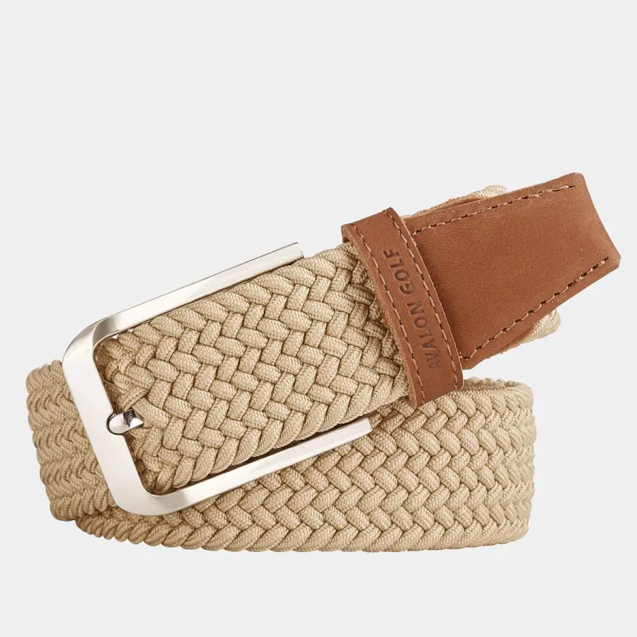 Men's Stretch Golf Belt in Tan Color | Modern, Luxury Golf Apparel