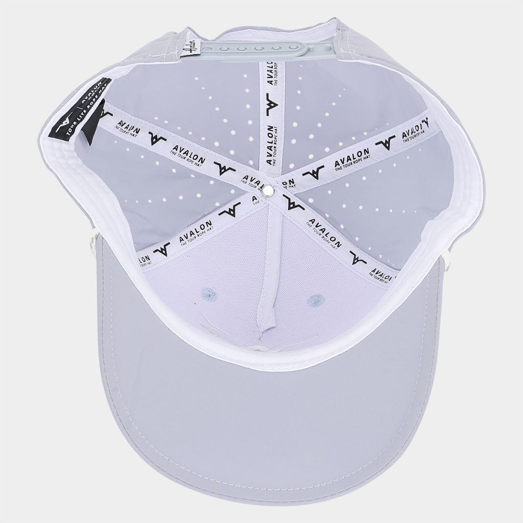 Tour Lite Rope Golf Hat: Gray | Avalon Performance Golf Headwear