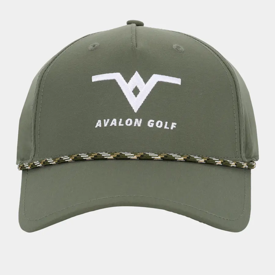 Mens Rope Golf Hat | Shop Avalon Golf Tour Lite Rope Hat - Green