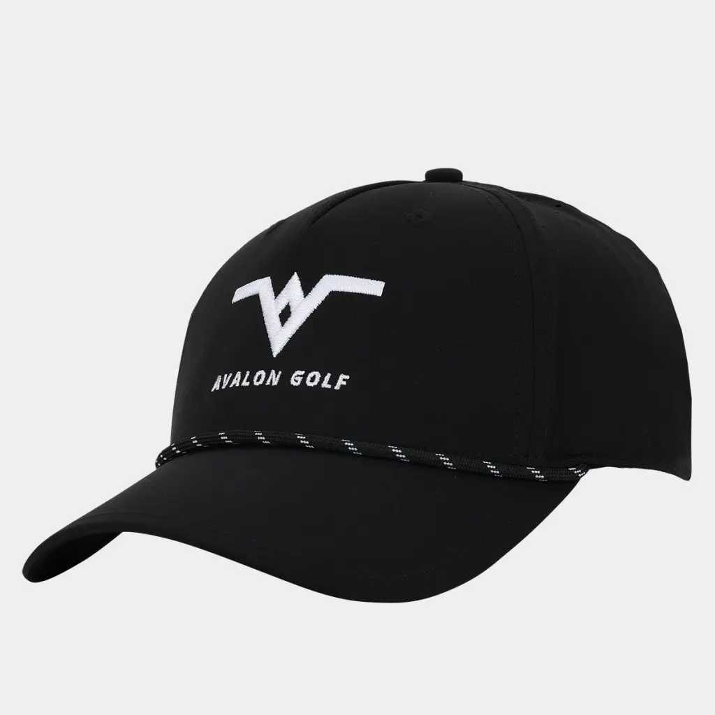 Tour Lite Rope Golf Hat: Black | Mens Performance Golf Headwear
