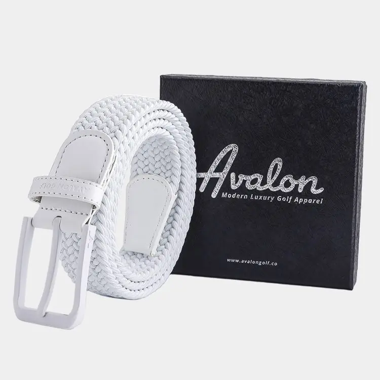White Golf Belt | The Players Mens Golf Belt Collection from Avalon