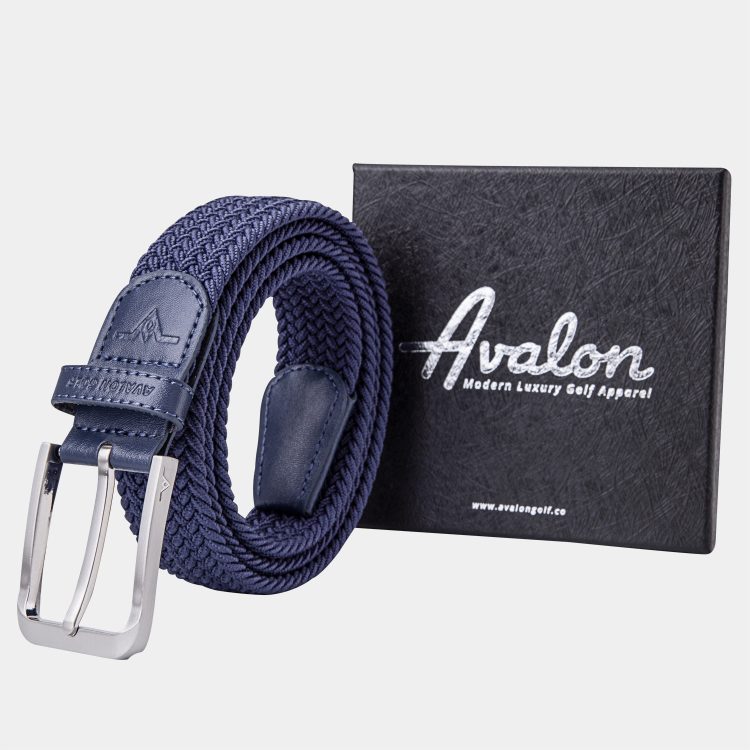 Graphite Blue Golf Belt for Men | The Avalon Players Belt Collection